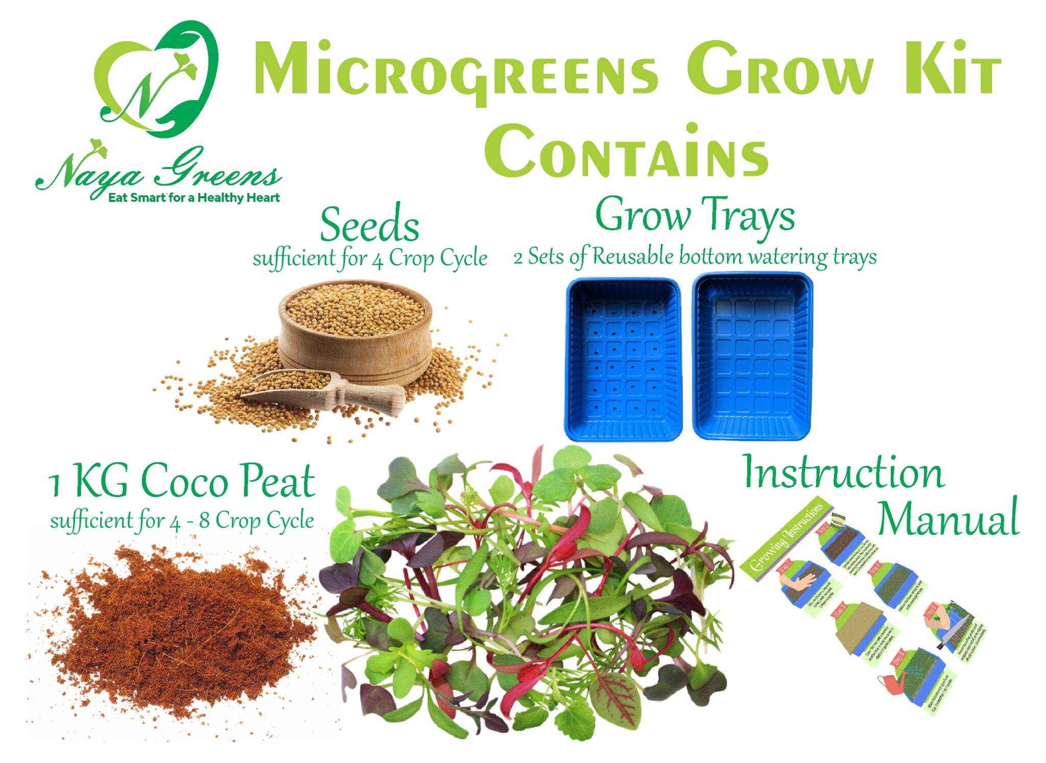Microgreens Grow Kit Premium – Nayagreen